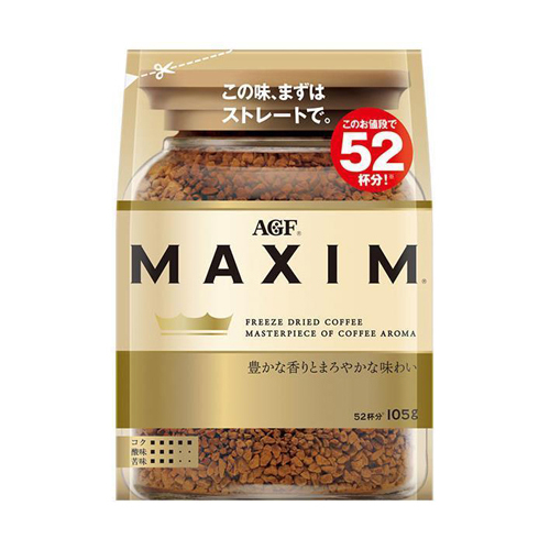 AGF マキシム 袋 105g×12 MAXIM（AGF） インスタントコーヒー - 最安値・価格比較 - Yahoo!ショッピング｜口コミ・評判からも探せる