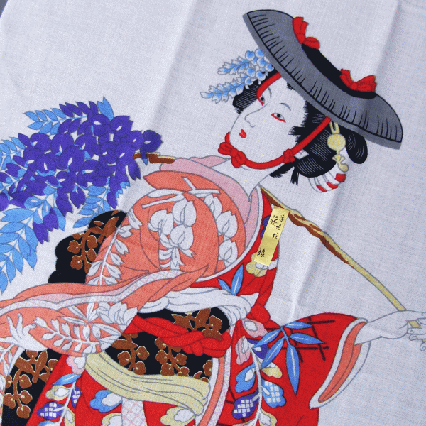 手拭い 日本 手ぬぐい 祭り 手拭 踊り てぬぐい 友禅 粗品 お年賀 100cm 藤娘 :NS-5092:カメヤダイレクト - 通販 ...