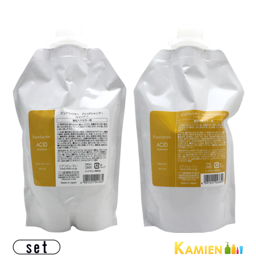 MIAN BEAUTY MIAN ピュアファクター アシッドシャンプー＆トリートメント セット（580ml＋550g）×1個 Purefactor ヘアシャンプー - 最安値・価格比較 ...