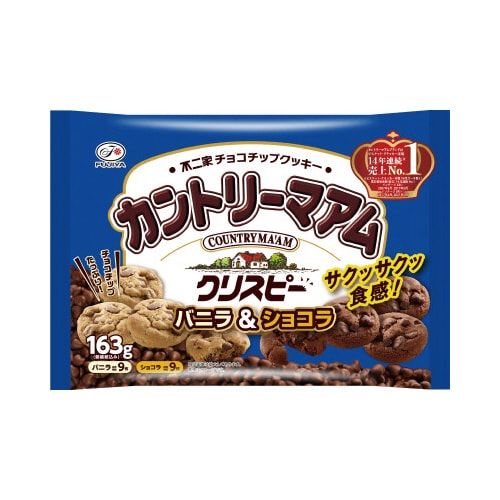 不二家 不二家 カントリーマアム クリスピー バニラ＆ショコラ（163g入） 6袋 カントリーマアム クッキー、ビスケット - 最安値・価格比較 - Yahoo!ショッピング｜口コミ・評判からも探せる
