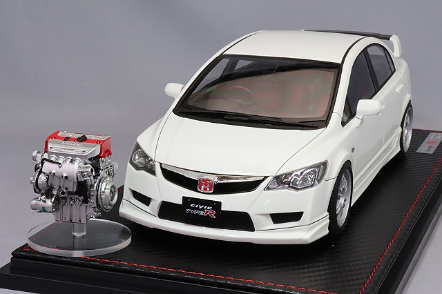 ignition model Honda CIVIC （FD2） TYPE R White With Engine （1/18スケール レジン IG2833） おもちゃのミニカー - 最安値 ...