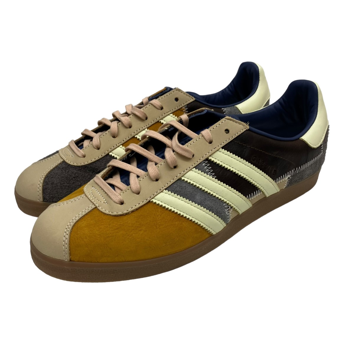 adidas ATMOS × GAZELLE 85 "PATCHWORK" II0002 （マジックベージュ/オフホワイト/ノーブルインディゴ ...