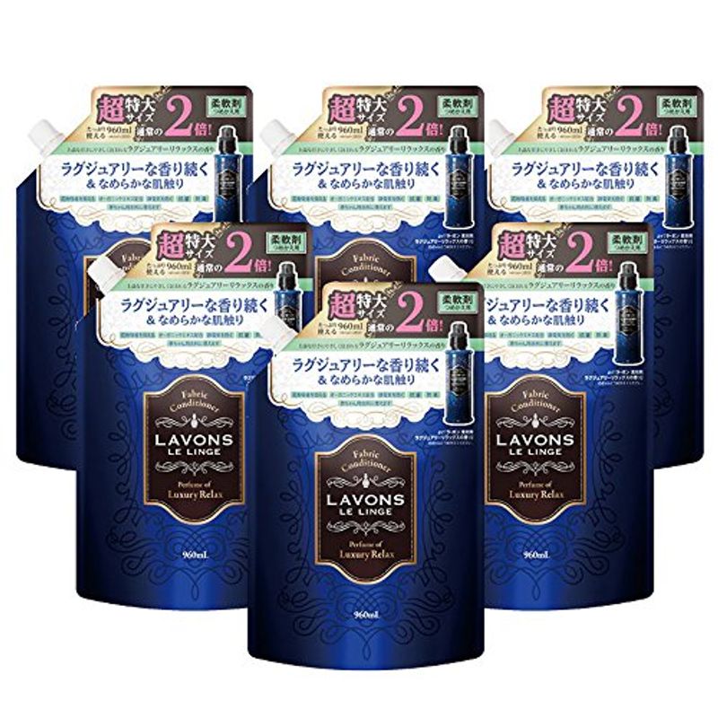 LAVONS ラボン ラグジュアリーリラックスの香り 柔軟剤 詰替用 960ml × 6個 柔軟剤 - 最安値・価格比較 - Yahoo!ショッピング｜口コミ・評判からも探せる