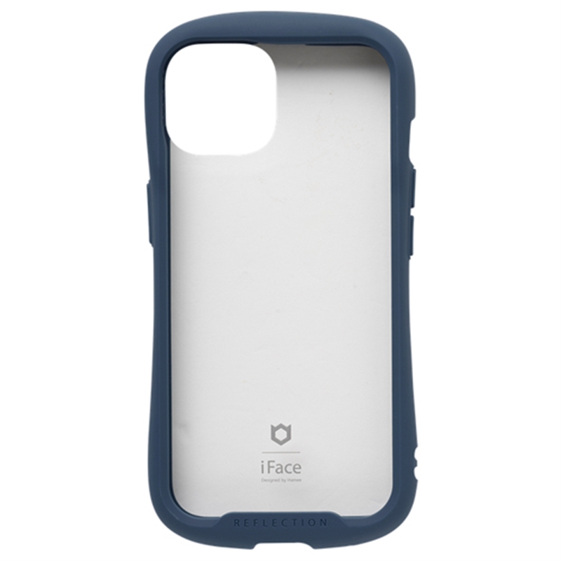 Hamee iPhone 15 iFace Reflection 強化ガラスクリア スマホケース 41-959053（ネイビー） iFace iFace Reflection iPhone用 ...