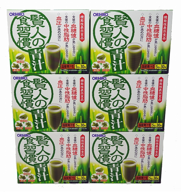 ORIHIRO オリヒロ 賢人の食習慣青汁 30本×6個 青汁 - 最安値・価格比較 - Yahoo!ショッピング