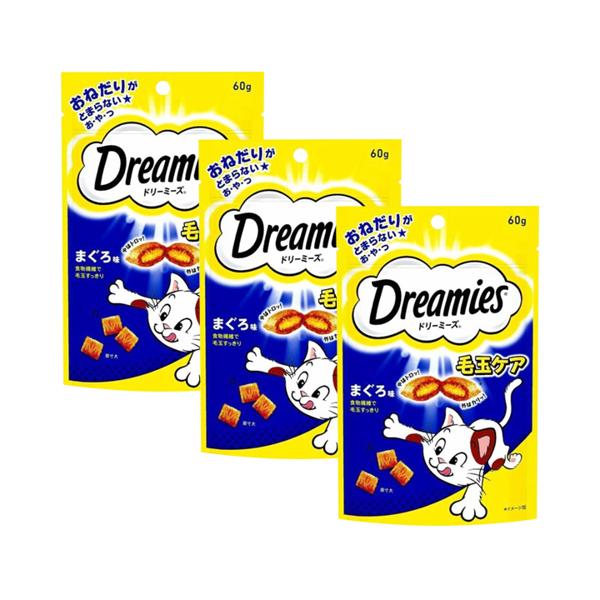 MARS（ペット用品、食品） ドリーミーズ 毛玉ケア まぐろ味 60g×3個 Dreamies 猫用おやつ - 最安値・価格比較 ...