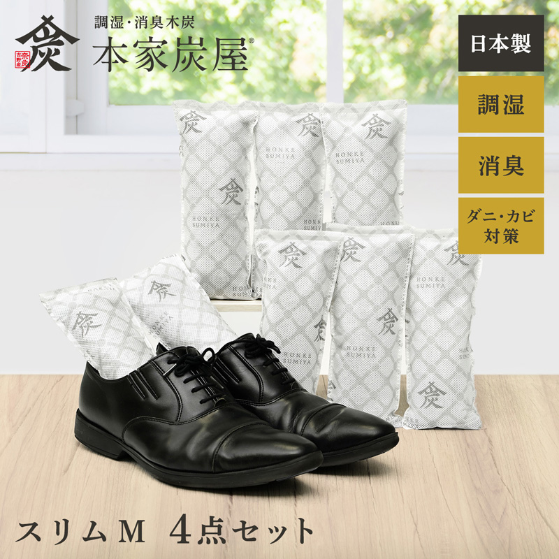 LEC LEC 調湿・消臭 木炭 本家炭屋 スリムタイプ M×4個 除湿、乾燥剤 - 最安値・価格比較 - Yahoo!ショッピング｜口コミ・評判からも探せる