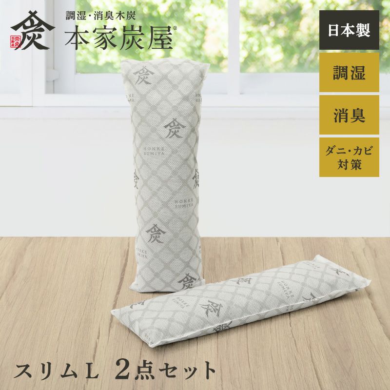 LEC LEC 調湿・消臭 木炭 本家炭屋 スリムタイプ L×2個 除湿、乾燥剤 - 最安値・価格比較 - Yahoo!ショッピング｜口コミ・評判からも探せる