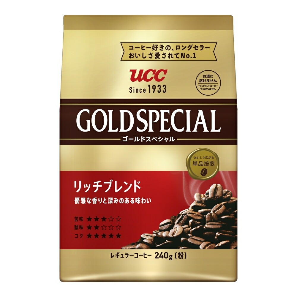 UCC UCC ゴールドスペシャル まろやかブレンド 240g×3袋 コーヒー豆（豆挽き済） - 最安値・価格比較 - Yahoo!ショッピング