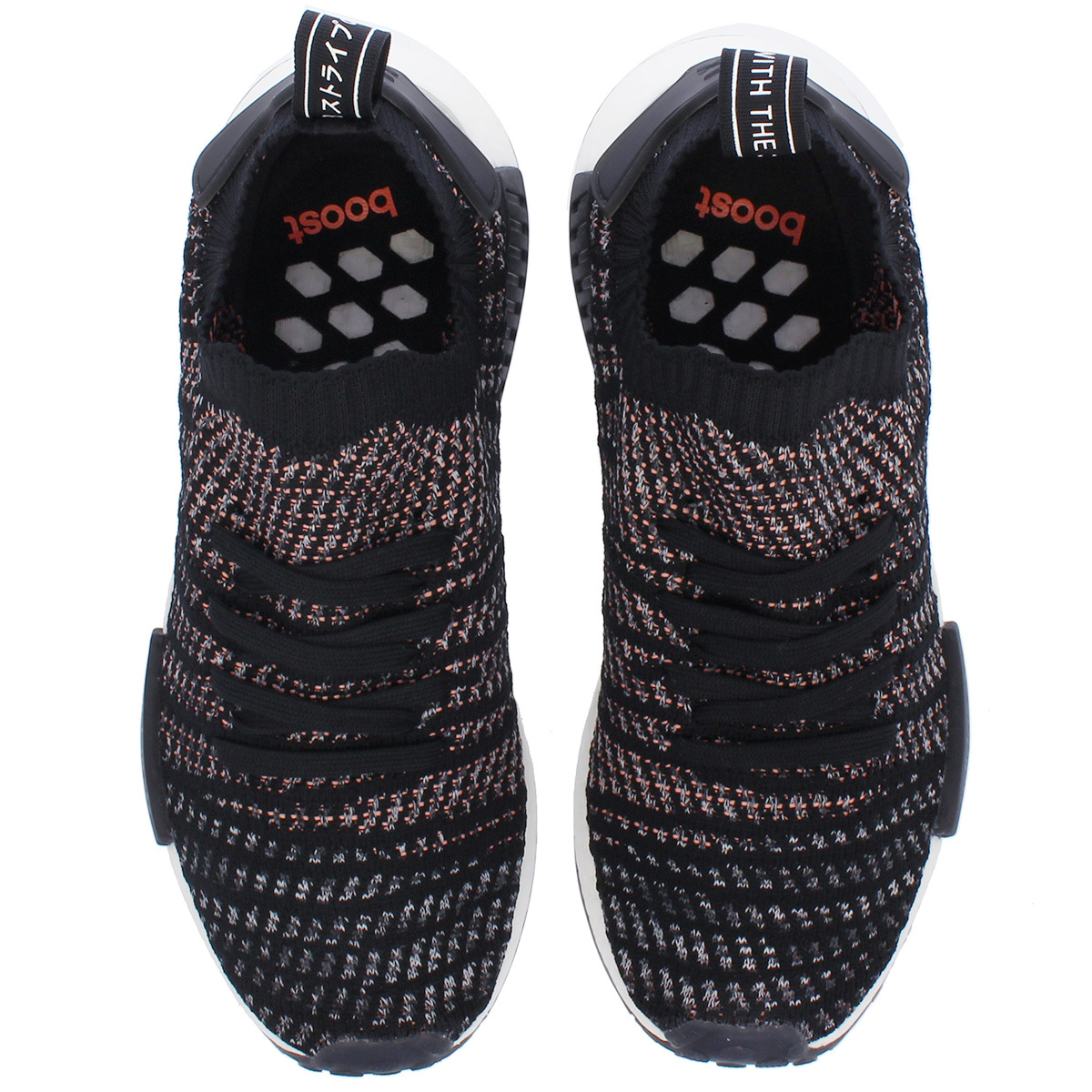 adidas NMD_R1 STLT PRIMEKNIT "CORE BLACK" B37636 （コアブラック/グレー/ピンク ...