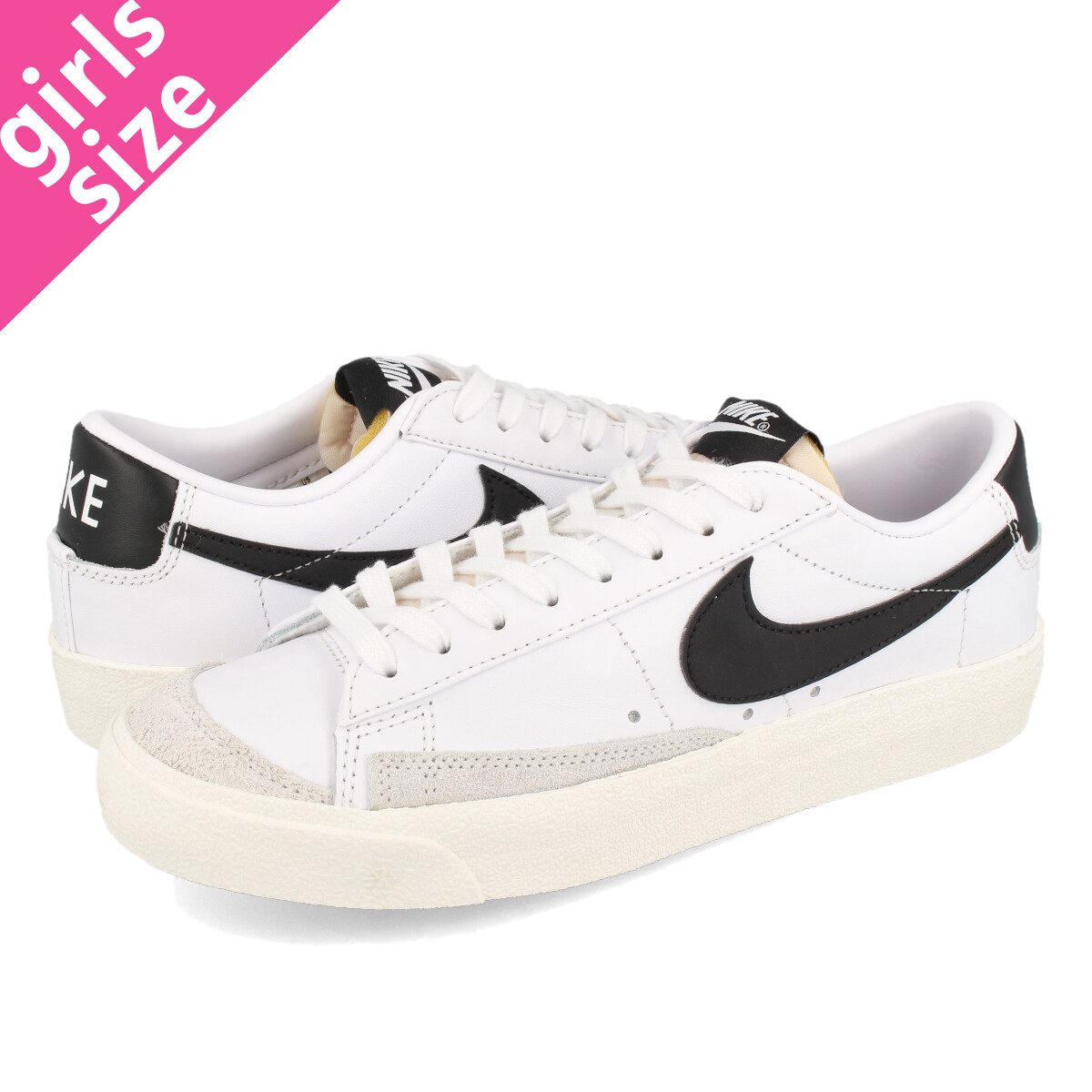 NIKE WMNS BLAZER LOW '77 “WHITE BLACK" DC4769-102 （ホワイト/セイル/ホワイト/ブラック ...