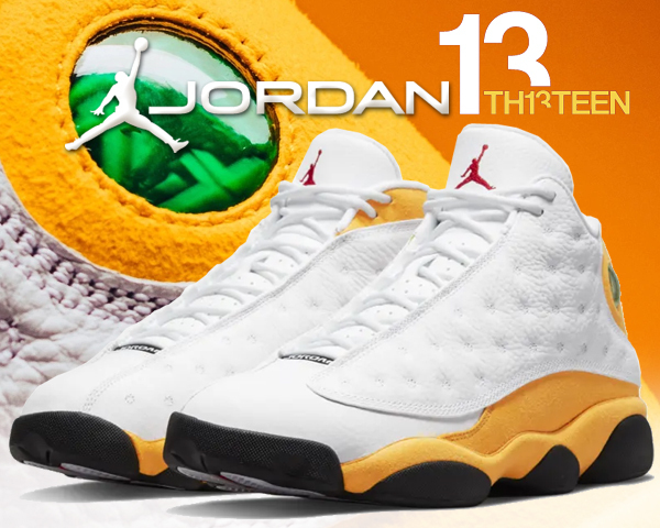 NIKE AIR JORDAN 13 RETRO OG "DEL SOL" 414571-167 （ホワイト/ユニバーシティレッド/デル ソル ...