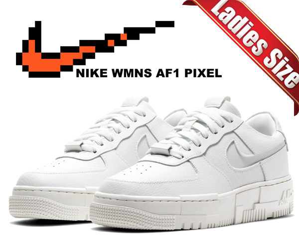 NIKE WMNS AIR FORCE 1 LOW PIXEL "SUMMIT WHITE" CK6649-102 （サミットホワイト ...