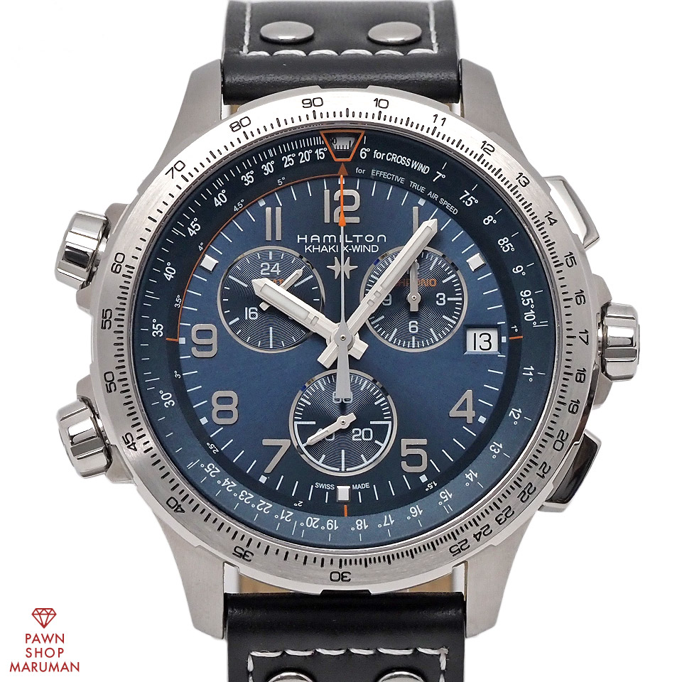 HAMILTON HAMILTON KHAKI AVIATION X-WIND GMT CHRONO QUARTZ H77922541 ...