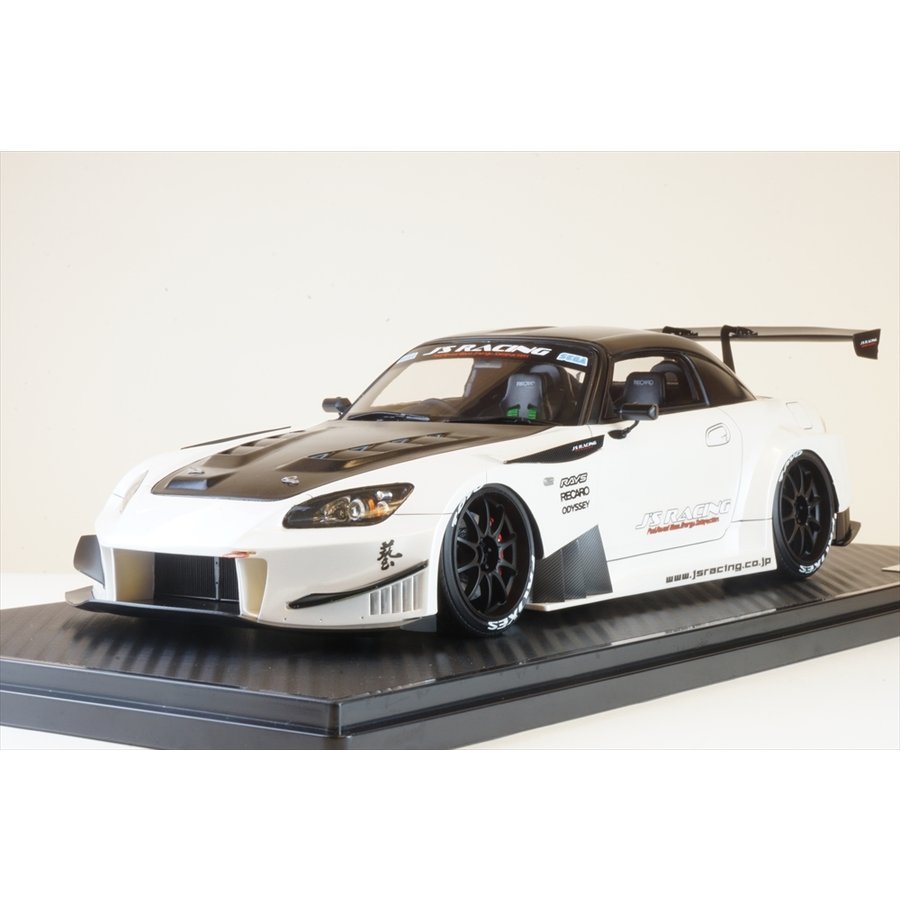 ignition model J`S RACING S2000 （AP1） Pearl White （1/18スケール レジン IG2010） おもちゃのミニカー - 最安値・価格比較 ...