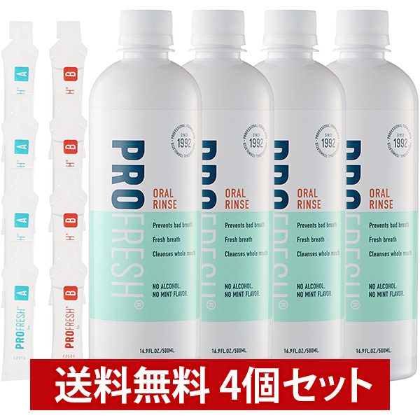 ProFresh プロフレッシュ オーラルリンス 500ml × 4本 マウスウォッシュ - 最安値・価格比較 - Yahoo!ショッピング