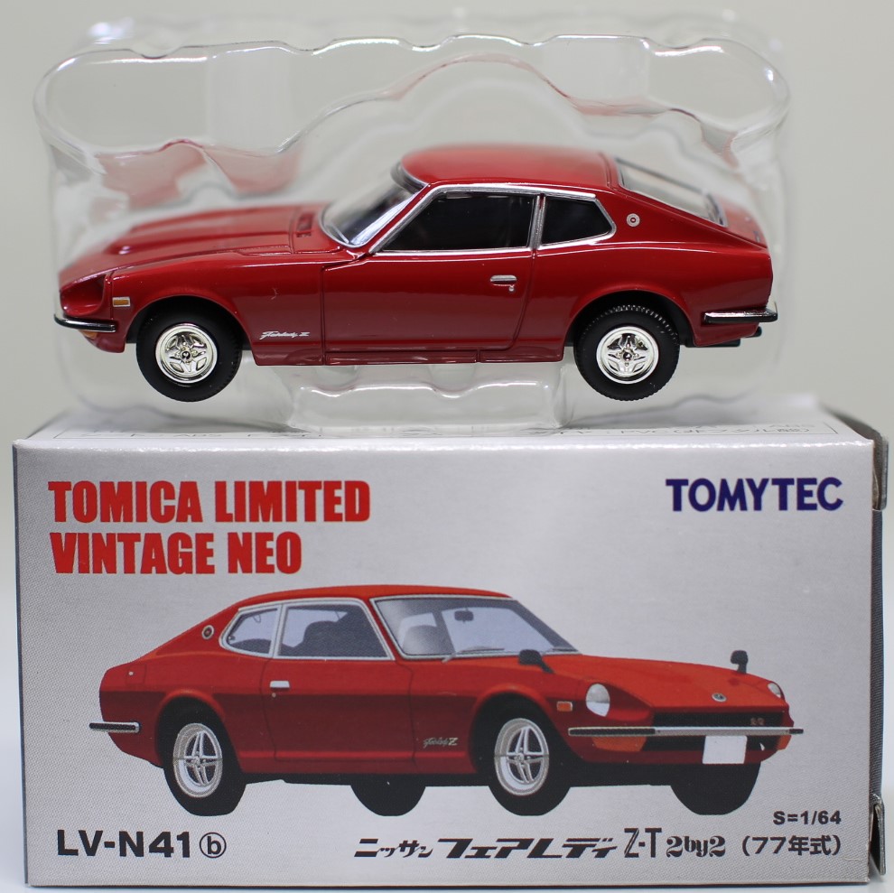 Yahoo!オークション- LV-N41b 日産フェアレディZ-T 2by2（赤）1977年式 （1/64スケール トミカリミテッドヴィンテージNEO 244783） の製品情報
