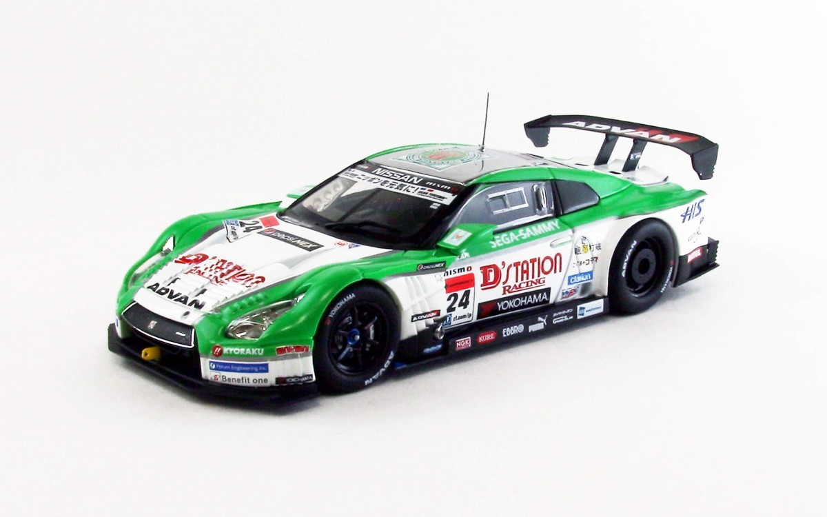 エブロ D`station ADVAN GT-R Low Down Force SUPER GT500 2013 （No.24） （1/43スケール 44966） おもちゃのミニカー - 最 ...
