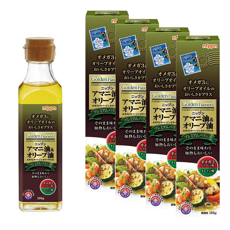 nippn ニップン アマニ油＆オリーブ油 186g×4本 アマニ油 - 最安値・価格比較 - Yahoo!ショッピング｜口コミ・評判からも探せる