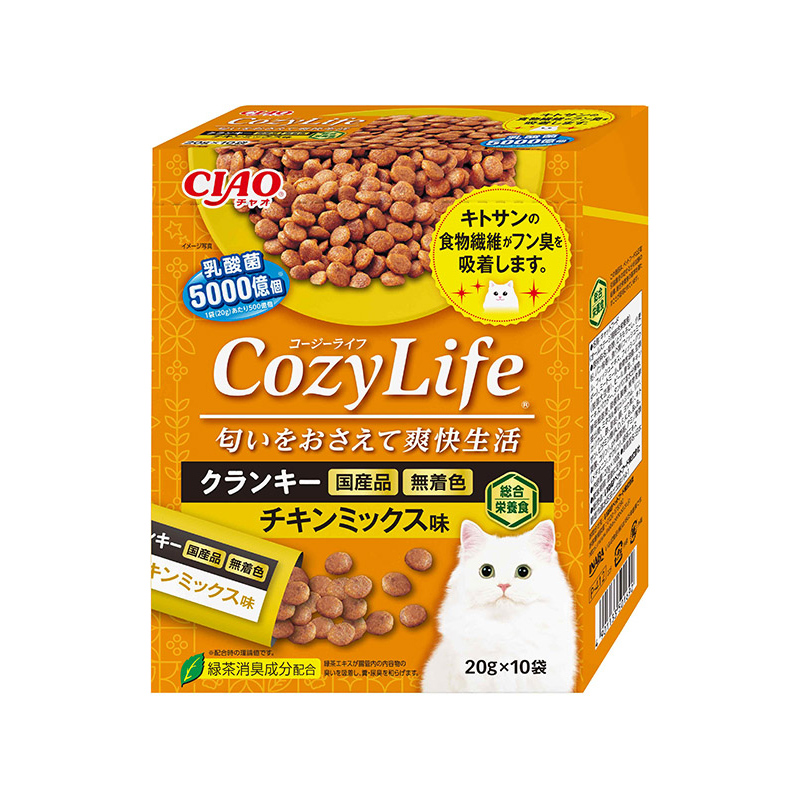 いなばペットフード CIAO Cozy Life クランキーBOX チキンミックス味 200g（20g×10袋）×12個 CIAO（いなばペットフード） 猫用ドライフード - 最安値・価格比較 ...