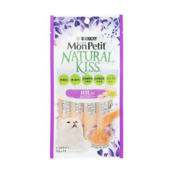 Nestle モンプチ ナチュラルキッス 貝柱入り まぐろゼリー 40g （10g × 4本入）×12個 PURINA モンプチ 猫用おやつ - 最安値・価格比較 - Yahoo!ショッピング ...