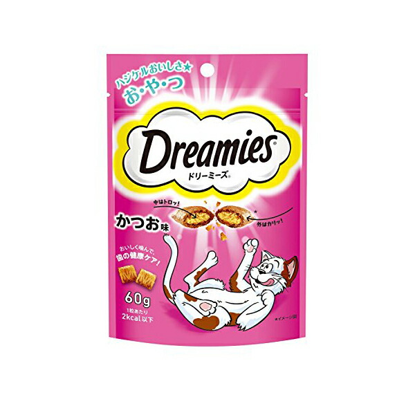 MARS（ペット用品、食品） ドリーミーズ かつお味 60g×3個 Dreamies 猫用おやつ - 最安値・価格比較 - Yahoo!ショッピング