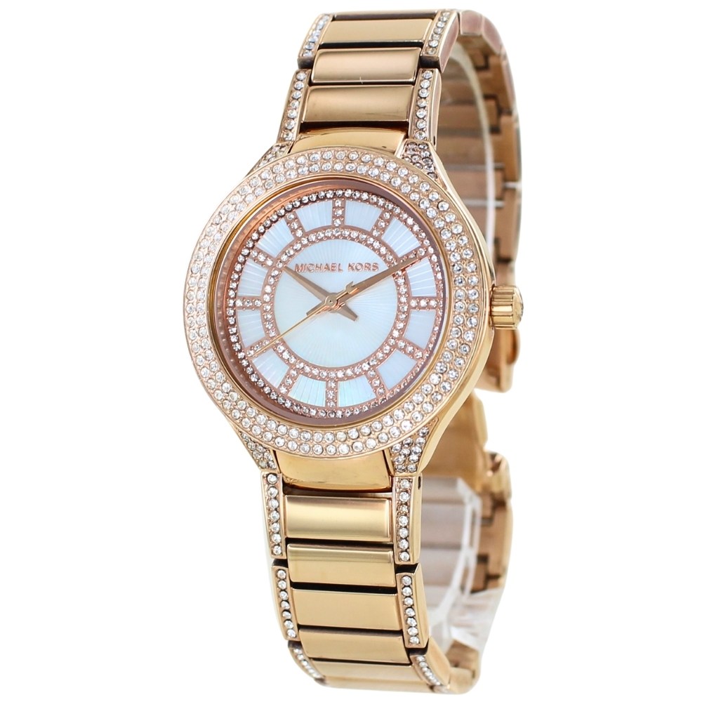 MICHAEL KORS MINI KERRY MK3443 （ホワイト/ピンクゴールド） レディース腕時計 - 最安値・価格比較 ...