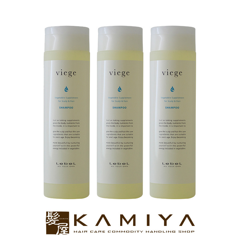 LebeL ルベル ヴィージェ シャンプー ボトル 240ml×3個 viege ヘアシャンプー - 最安値・価格比較 - Yahoo!ショッピング