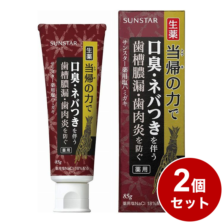 SUNSTAR(日用品) サンスター 薬用塩ハミガキ 85g×2本 歯磨き粉 - 最安値・価格比較 - Yahoo!ショッピング｜口コミ・評判からも探せる