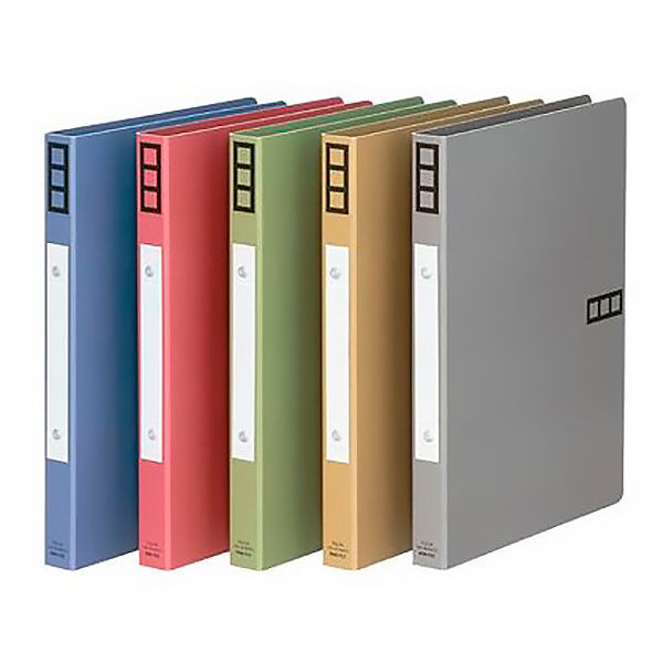 ASKUL リングファイル 丸型2穴 A4タテ 背幅27mm シブイロ（5色アソート）10冊 リング式ファイル - 最安値・価格比較 - Yahoo!ショッピング