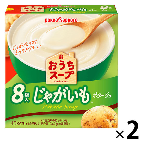pokka sapporo ポッカサッポロ おうちスープ じゃがいも 大箱タイプ 96g（8袋入）×2セット スープ - 最安値・価格比較 - Yahoo!ショッピング｜口コミ・評判からも探せる