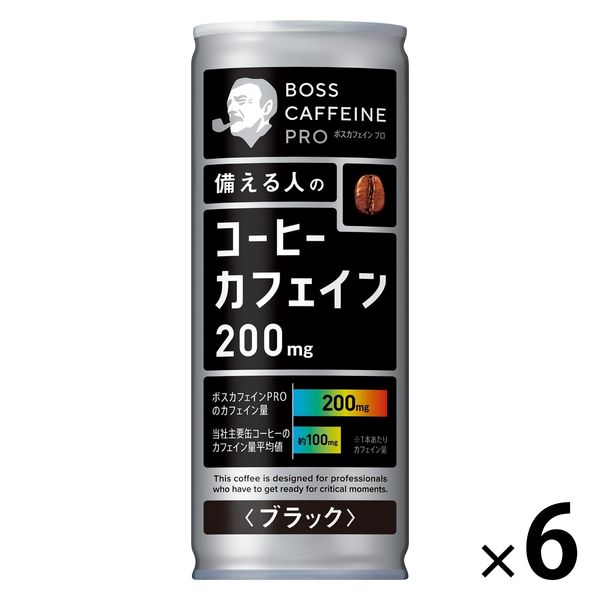 SUNTORY サントリー ボス カフェイン プロ ブラック 245g×6缶 BOSS（サントリー） 缶コーヒー、コーヒー飲料 - 最安値・価格比較 - Yahoo!ショッピング｜口コミ・評判 ...