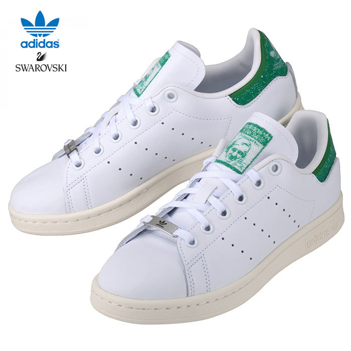 adidas SWAROVSKI × STAN SMITH "WHITE GREEN" FX7482 （クラウドホワイト/クラウドホワイト ...