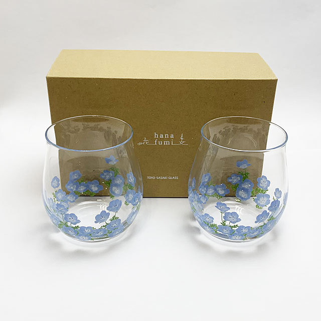東洋佐々木ガラス 花文 ペアフリーグラス 365ml G099-T297 （ネモフィラ柄） 花文 コップ、グラス - 最安値・価格比較 - Yahoo!ショッピング｜口コミ・評判からも探せる