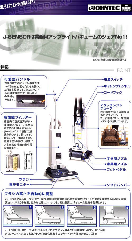 シーバイエス アップライト型ドライバキューム J-SENSOR XP15（ジェイセンサー エックスピー15） 業務用掃除機 - 最安値・価格比較 - Yahoo!ショッピング｜口コミ・評判からも探せる