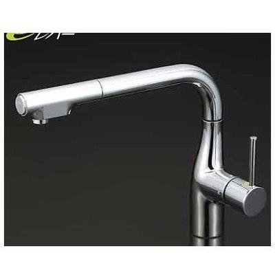 KVK L型シングルレバー式シャワー付混合栓（eレバー） KM6101EC キッチン蛇口、水栓 - 最安値・価格比較 - Yahoo!ショッピング