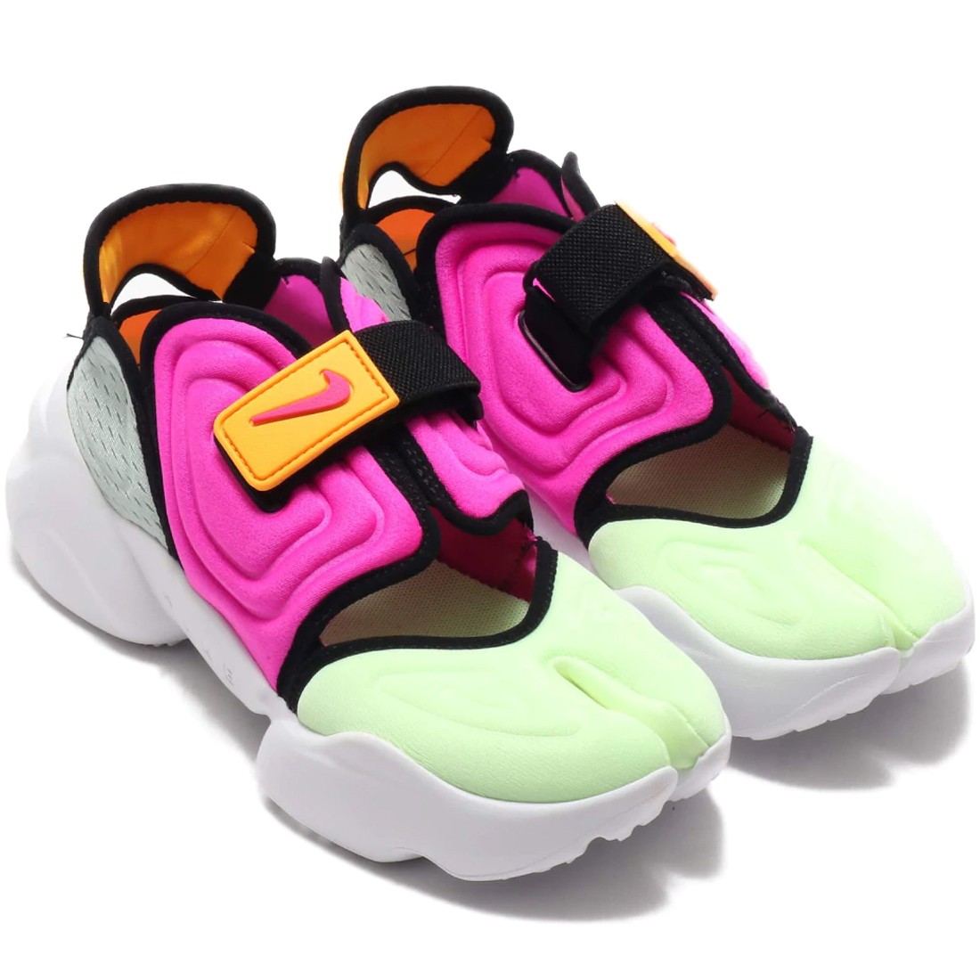 NIKE WMNS AQUA RIFT "MULTI" CW7164-700 （ボルト/フューシャブラスト/ブラック/ピスタチオレモンフロスト ...