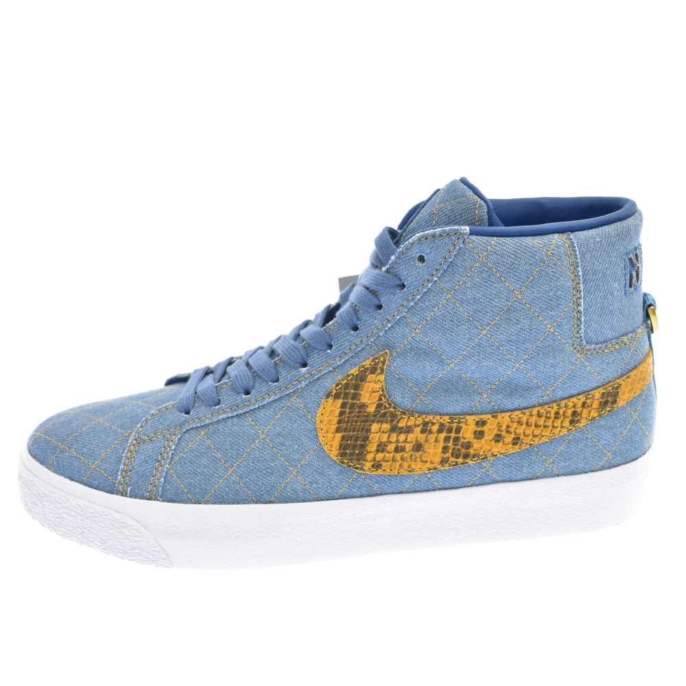NIKE SUPREME × SB ZOOM BLAZER MID QS 2 "DENIM" DX8421-400 （インダストリアルブルー ...