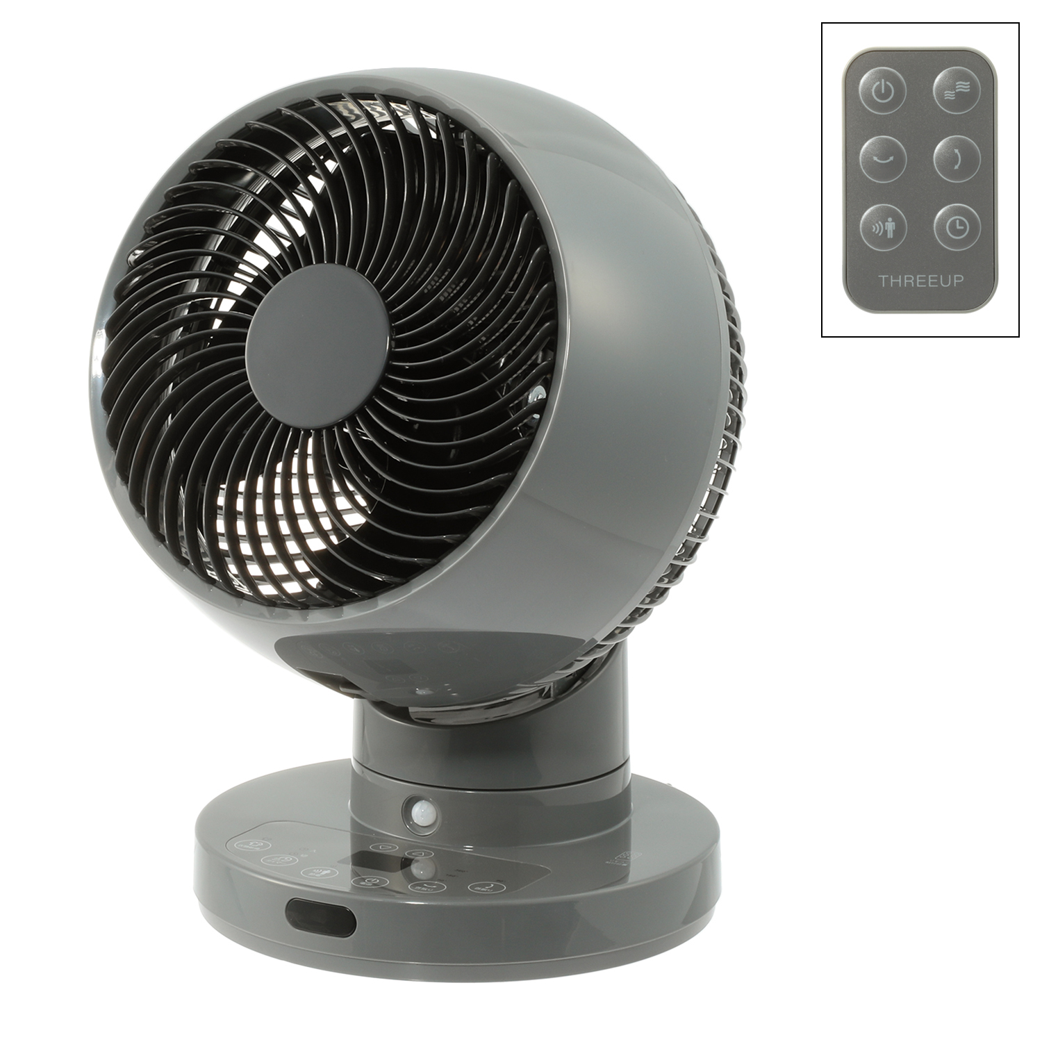 THREEUP 節電センサー付 DCスイングサーキュレーター360 CF-T2360-GY グレー サーキュレーター - 最安値・価格比較 - Yahoo!ショッピング｜口コミ・評判からも探せる