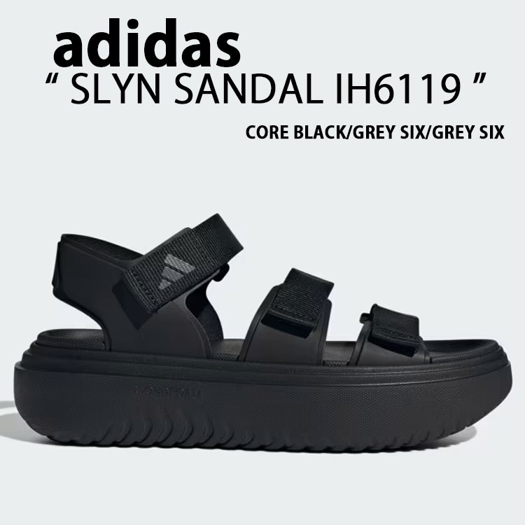 adidas WMNS SLYN SANDALS "CORE BLACK GREY SIX" IH6119 （コアブラック/グレーシックス ...
