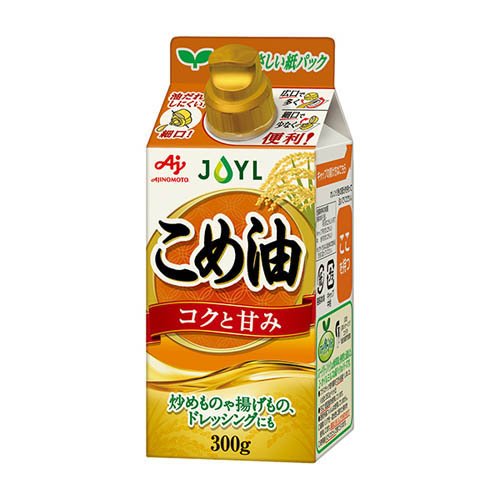 JOYL J-オイルミルズ JOYL AJINOMOTO こめ油 300g×1本 スマートグリーンパック 米油 - 最安値・価格比較 ...