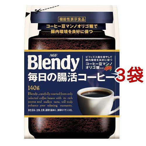 AGF ブレンディ 毎日の腸活コーヒー 袋 140g×3 Blendy インスタントコーヒー - 最安値・価格比較 - Yahoo!ショッピング｜口コミ・評判からも探せる