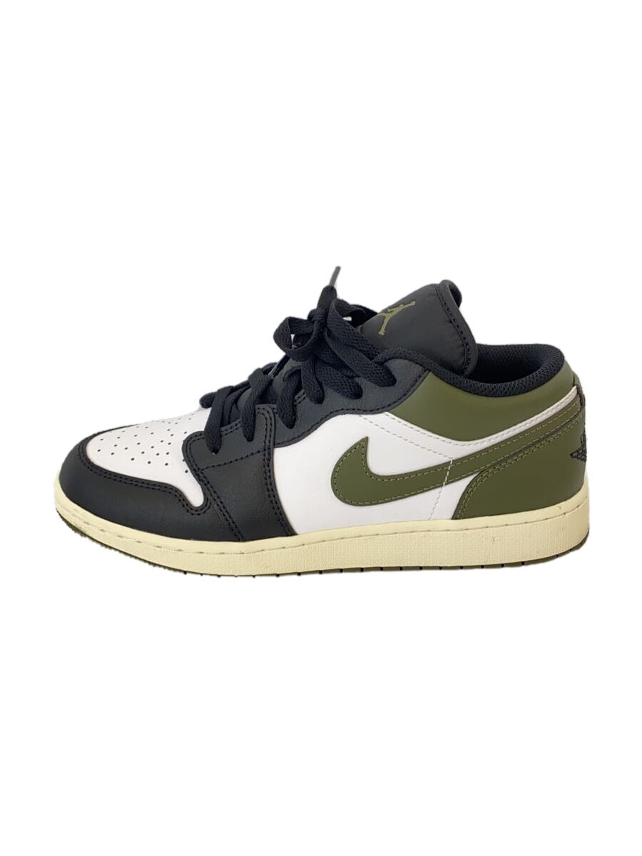 NIKE AIR JORDAN 1 LOW GS "BLACK MEDIUM OLIVE WHITE" 553560-092 （ブラック ...