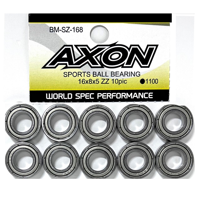 AXON SPORTS BALL BEARING 16x8x5 ZZ 10pic BM-SZ-168 ラジコンパーツ、アクセサリー - 最安値 ...