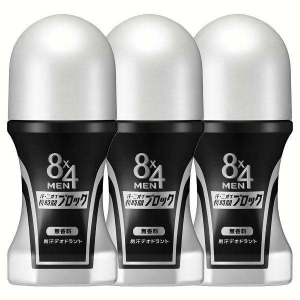 Kao 8×4 MEN ロールオン 無香料 60ml ×3個 8×4 MEN 制汗、デオドラント剤 - 最安値・価格比較 - Yahoo!ショッピング