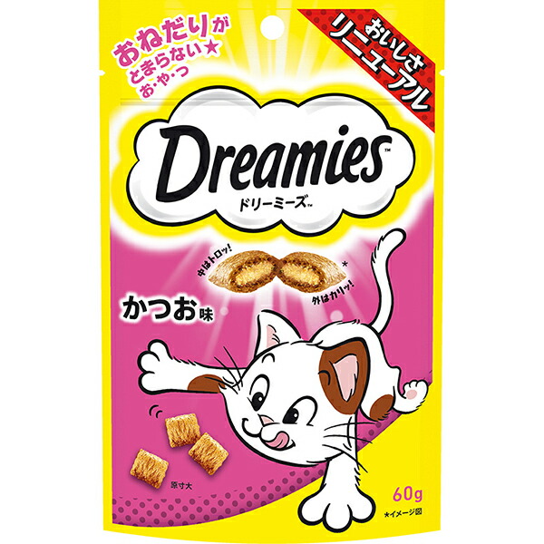 MARS（ペット用品、食品） ドリーミーズ かつお味 60g×10個 Dreamies 猫用おやつ - 最安値・価格比較 - Yahoo!ショッピング