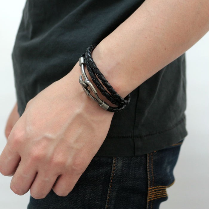 JAM HOME MADE ジャムホームメイド 編み込み3巻ブレスレット JAM HOME MADE ジャムホームメイド 編み込み3巻ブレスレット