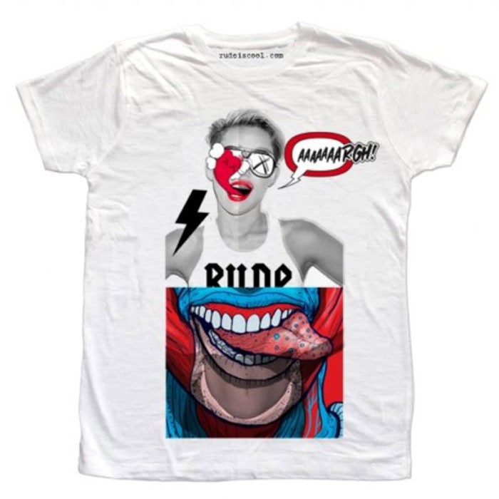 RUDE ルード Tongue パロディ Tシャツ イタリアブランド 半袖 メンズ t