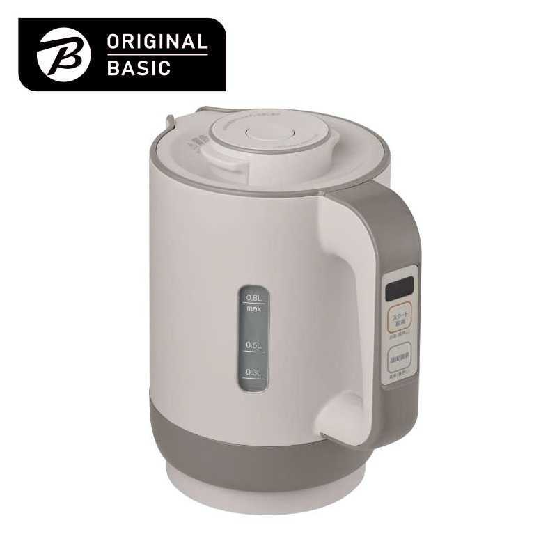 ORIGINAL BASIC ORIGINALBASIC 温度調節ケトル 白湯里 OB-SYK08 電気ケトル - 最安値・価格比較 - Yahoo!ショッピング