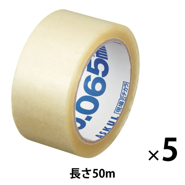 ASKUL 「現場のチカラ」 OPPテープ 0.065mm厚 48mm × 50m 透明 アスクル 1パック （5巻入） 現場のチカラ 梱包用OPPテープ - 最安値・価格比較 - Yahoo ...